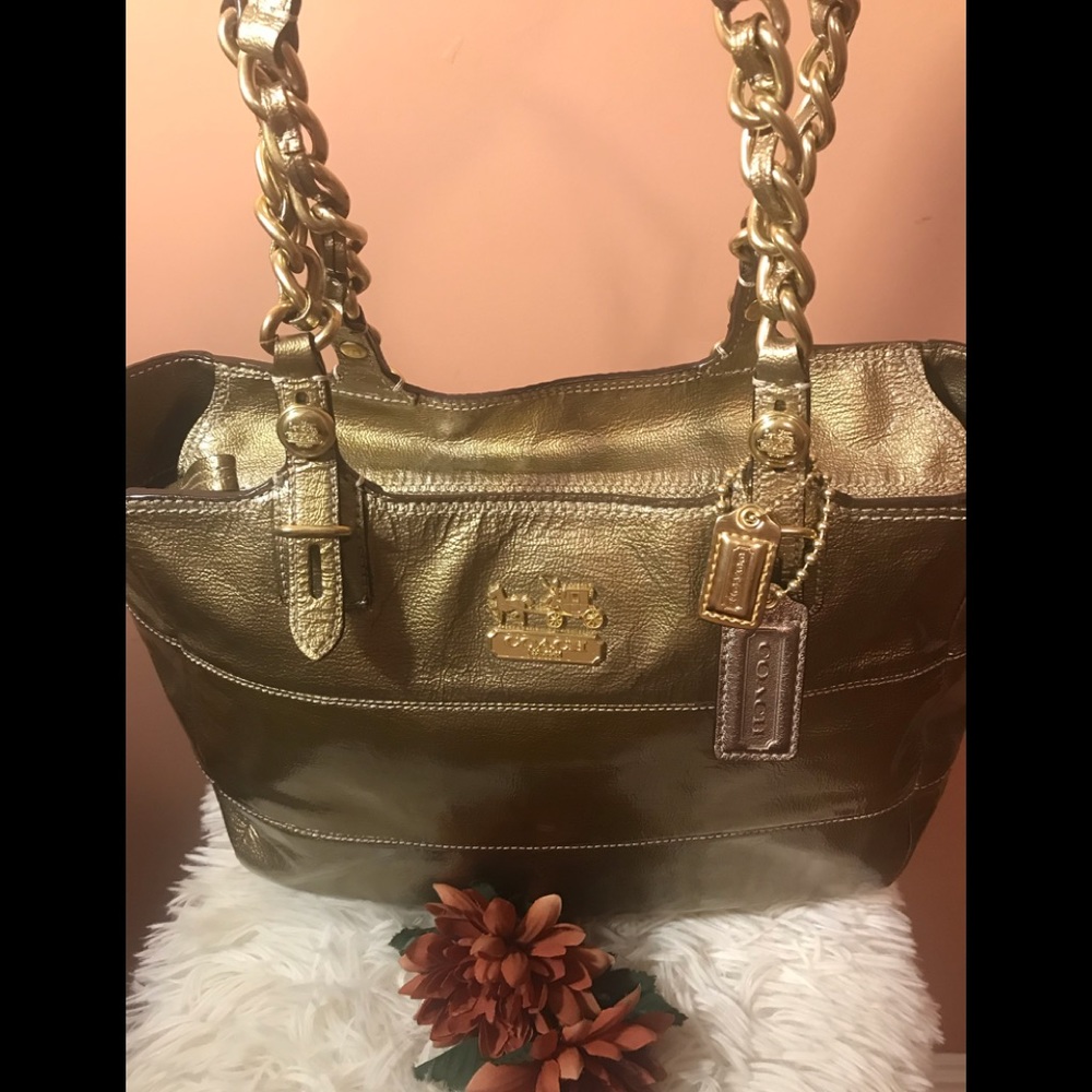 Coach Gold Handbag - Gem